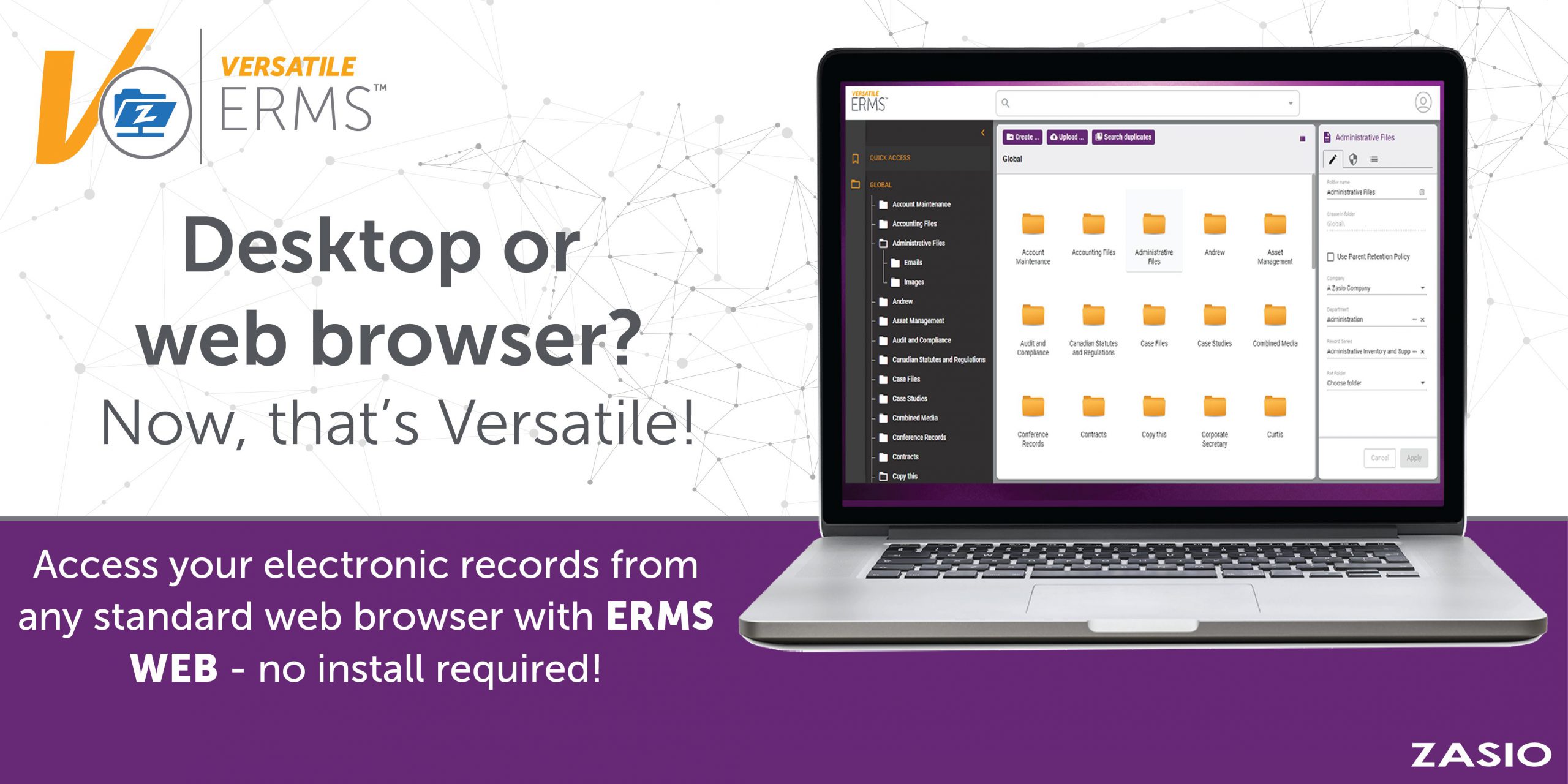 Zasio Adds New Web Browser Interface to Leading Electronic Records ...