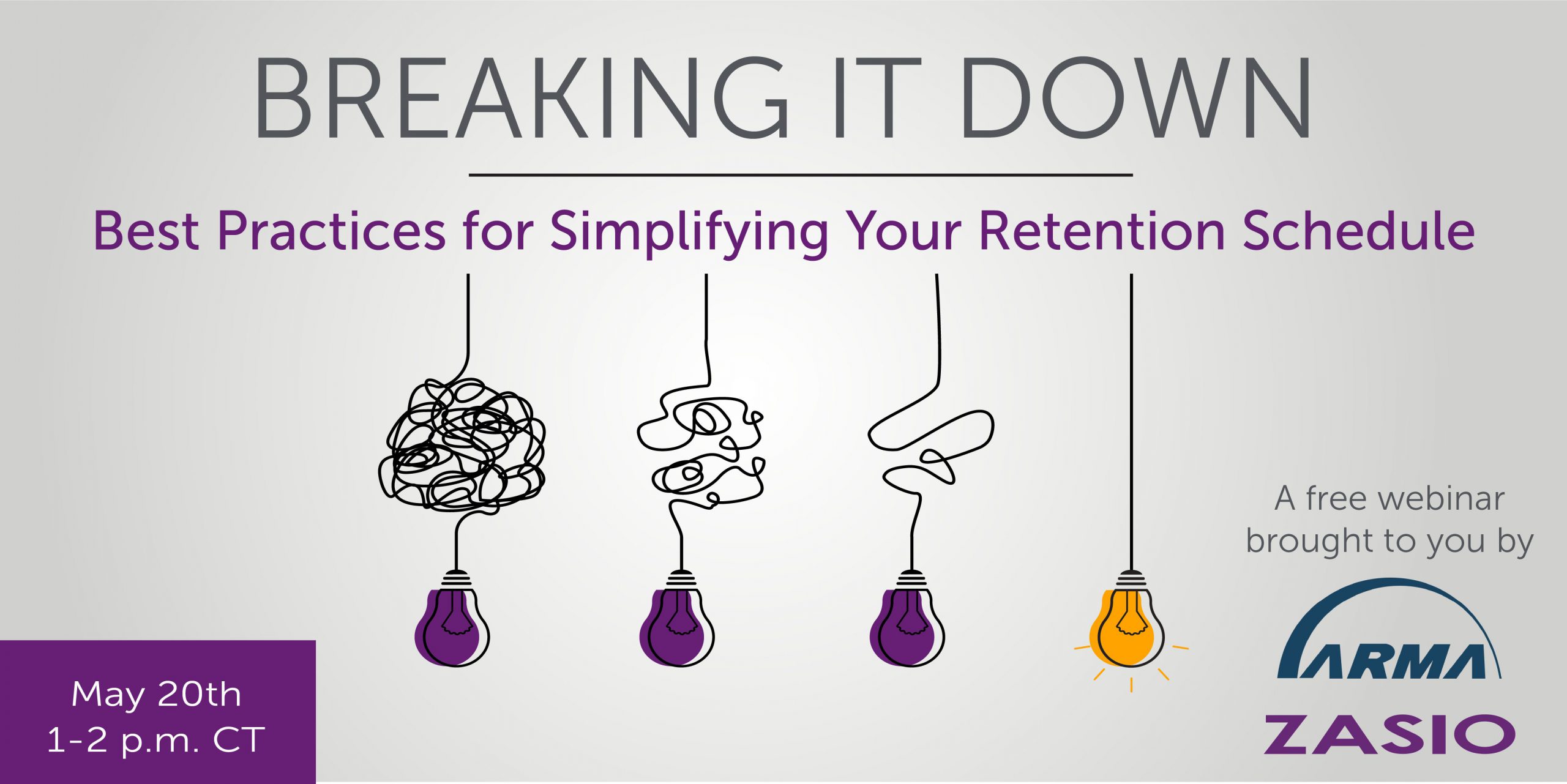 Webinar | Simplify Your Retention Schedule | Zasio